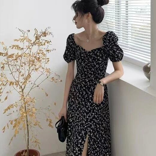 スリットワンピース 春新作 ワンピース 花柄 花柄ワンピース 春 夏 ロング ロングワンピース 大きいサイズ レディース シャツワンピース ロング丈