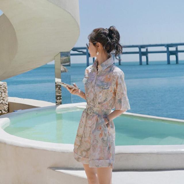 春新作 オールインワン サロペット ロンパース レディース オールインワンサロペット レディースオールインワン 大きいサイズ デニム 半袖 ハイウェス