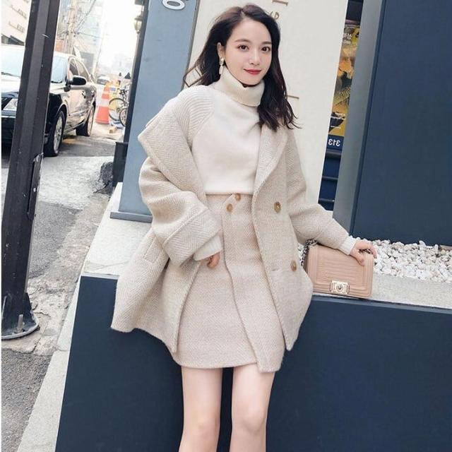 秋新作 セットアップ コート ミニスカート ツーピース スーツ セット レディース 上下レディースセットアップ 秋 セットアップnew セットアップ