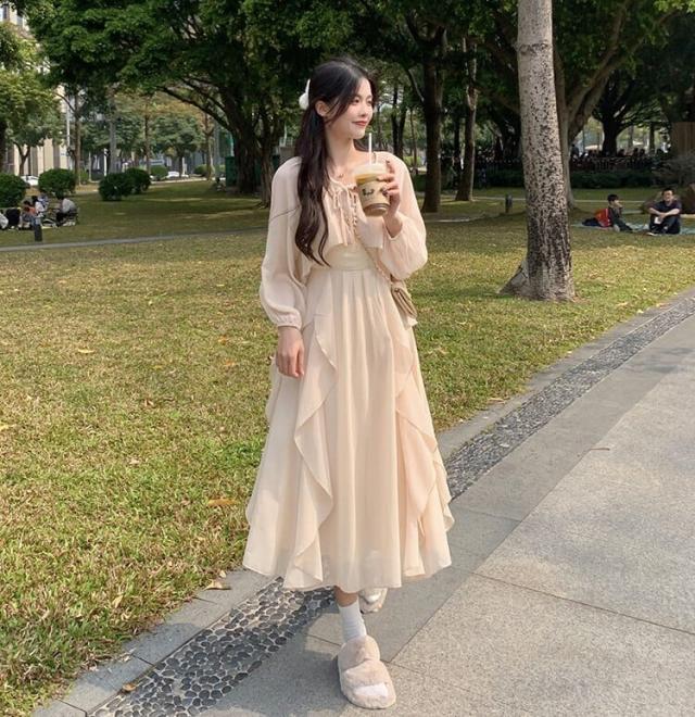 春新作 ワンピース 春 夏 ロング マキシ丈 マタニティ 無地 ロングワンピース 大きいサイズ レディース 2WAYワンピース ロング丈 長袖 キャミ 2