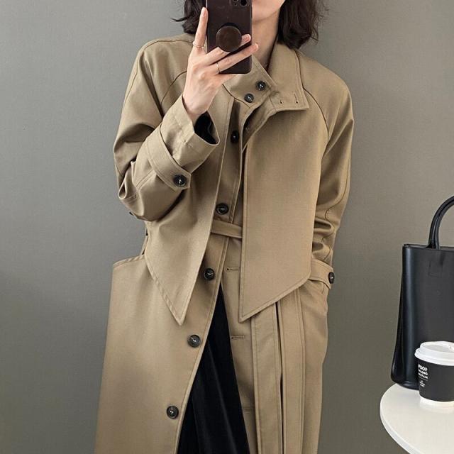 春新作 トレンチコート レディース トレンチコートロング ロングトレンチコート レディーストレンチコート スプリングコート 春 秋 冬 ブラック ブラ