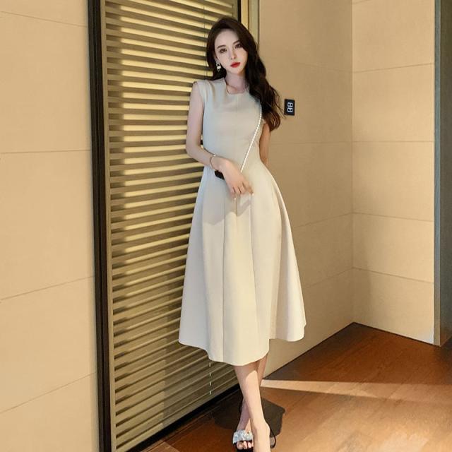 パーティードレス 結婚式 お呼ばれドレス 結婚式のお呼ばれ 20代 30代 40代 フォーマルドレス ノースリーブ 結婚式 ワンピース 膝下 ワンピー