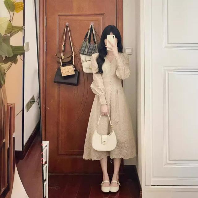 パーティードレス 結婚式 お呼ばれドレス 結婚式のお呼ばれ 20代 30代 40代 フォーマルドレス 袖あり 結婚式 ワンピース ロングワンピース パ 6