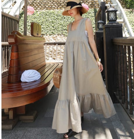 ノースリーブロングワンピース ワンピース ロング丈 袖なし l フレア Aライン 裏起毛 かわいい 大人可愛い きれいめ 大人 上品 お洒落 無地 夏