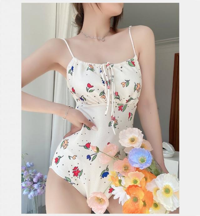 水着 レディース シャム l フレンチトライアングル 小胸 フレッシュギャザー スリムカバー お腹 温泉旅行 ビキニ  可愛い ビキニ