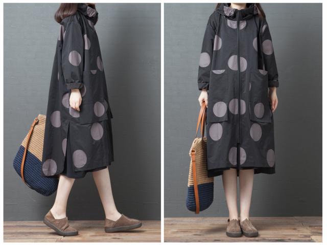 レディースコート Aライン ひざ丈 l スリット 秋 冬 ゆったり