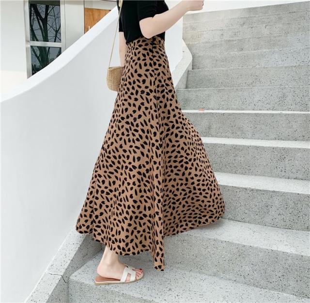 スカート ロング フレア l 花柄 アニマル柄 春 夏 Aライン 大人 レトロ 通勤 新作 ハイウエスト 大きいサイズ