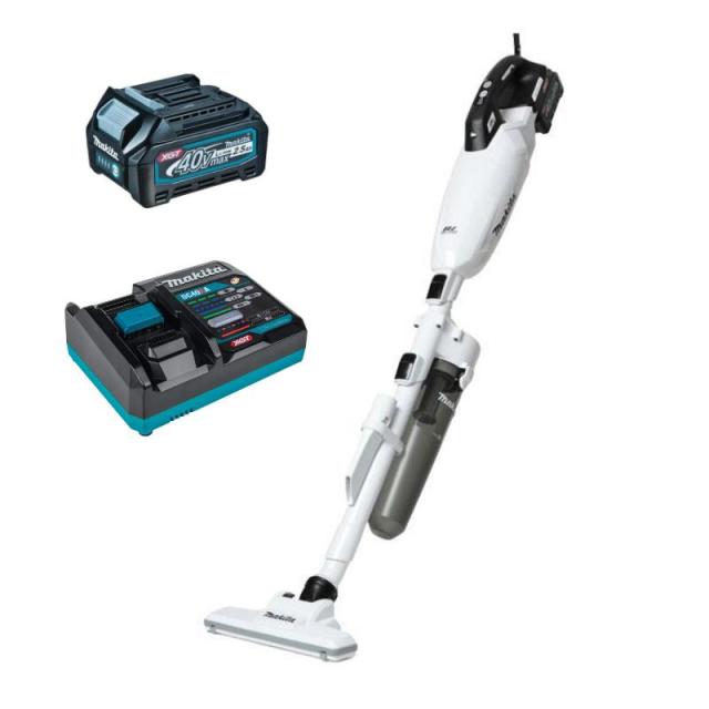 マキタ CL001GRDCW 充電式クリーナー サイクロン 白 スノーホワイト 40Vmax BL4025 2.5Ah バッテリー 充電器付 makita
