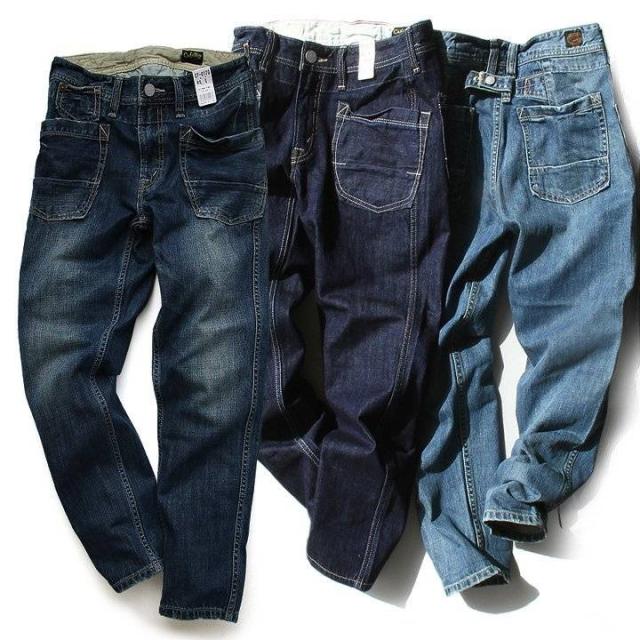 デニムパンツ デニム ワーク テーパード ペグトップ ノンスト ノン