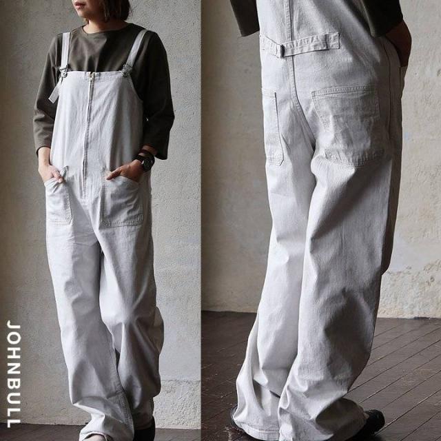Johnbull ジョンブル サロペット オーバーオール レディース デニム 綿100 コットン 日本製 柔らかい 軽い ノンストレッチ ワーク カジュアル ヴィンテージ メンズライク パティ