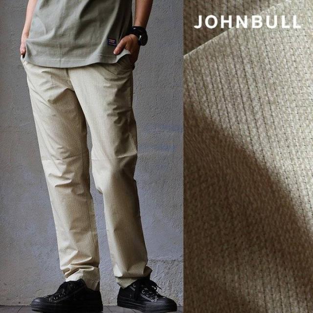Johnbull ジョンブル パンツ テーパード イージー メンズ レディース ポリエステル クーベント 通気性 涼しい 撥水 ストレッチ 伸縮性 ウエストゴム すっきり 大きいサイズ 体型カバー カジュアル パティ