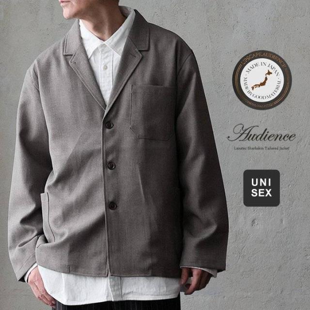 ジャケット テーラード 長袖 メンズ レディース ポリエステル しっかり生地 日本製 タフ 重ね着 伸縮性 ゆったり 大きいサイズ オフィスカジュアル 秋 冬 春 パティ Audience オーディエンス