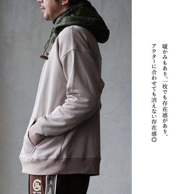 パーカー スモックパーカー 長袖 メンズ レディース 異素材切り替え