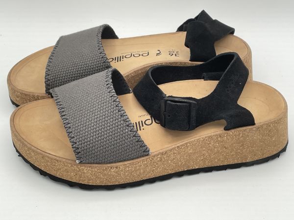 訳あり品 パピリオ サンダル PAPILLIO by BIRKENSTOCK レディース グレンダ 23.0cm 36 アンスラジット 1019552 女性用 並行輸入品 (b2056)
