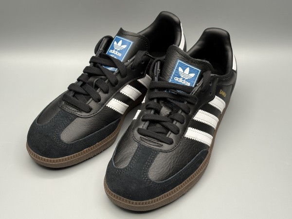 訳あり品 ADIDAS ORIGINALS アディダス オリジナルス スニーカー サンバ OG 23.5cm ブラック×ホワイト ユニセックス (ad735)