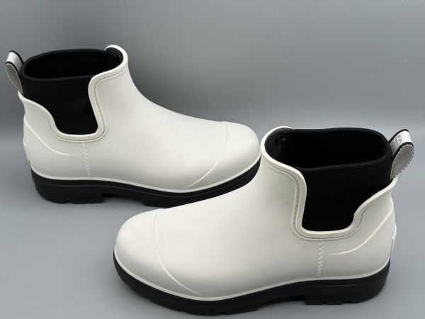 訳あり品 UGG アグ レインブーツ ドロップレット 25.0cm US8.0 ホワイト 1130831 レディース (ug1439)