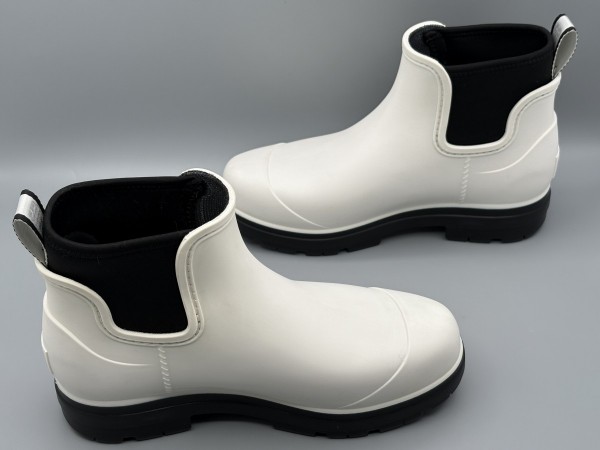 訳あり品 UGG アグ レインブーツ ドロップレット 25.0cm US8.0 ホワイト 1130831 レディース (ug1439)