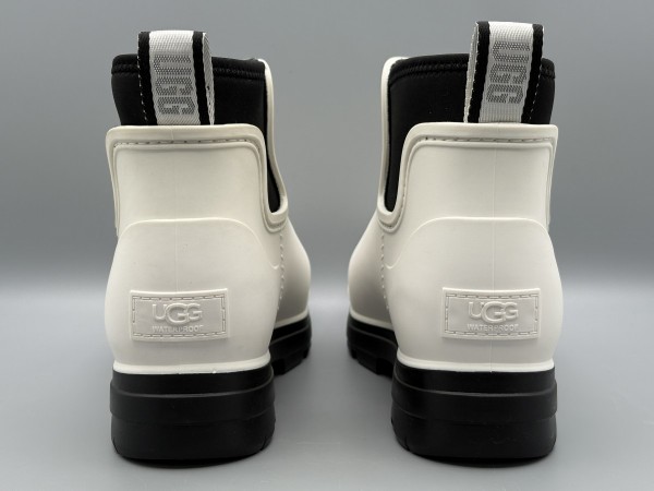 訳あり品 UGG アグ レインブーツ ドロップレット 25.0cm US8.0 ホワイト 1130831 レディース (ug1439)