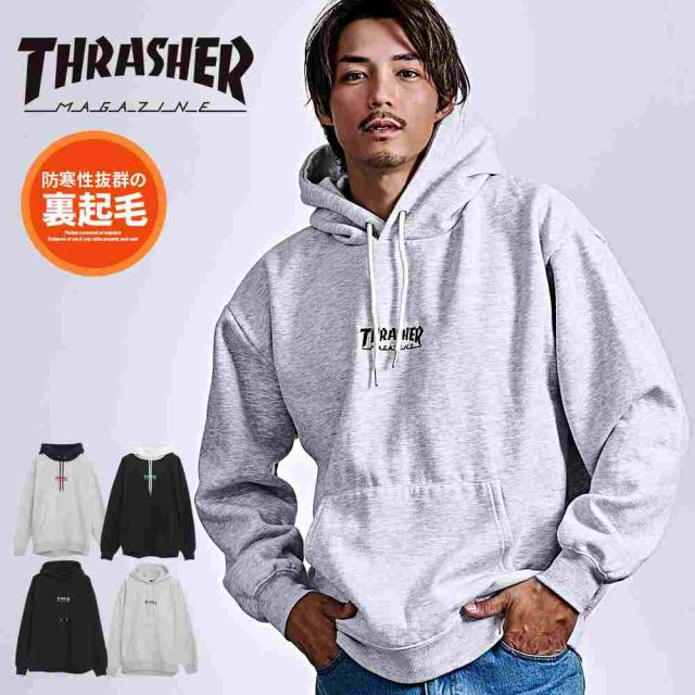 THRASHER スラッシャー パーカー メンズ ブランド 裏起毛 暖かい プルオーバーパー プルパーカー ウェット 裏起毛 暖かい ポケット ゆったり ロゴ 刺繍 大きいサイズ ルームウェア 部屋着 ユニセックス 男性 男 服 秋 冬 秋冬 20代 30代 40代 50代 ファッション [TH25AW04]