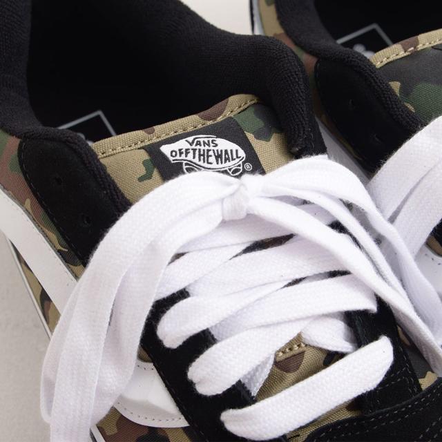 VANS ヴァンズ バンズ スニーカー メンズ ブランド VN000D22YJ7 国内正規品 靴 シューズ Knu Skool ニュースクール カモフラージュ 迷彩柄 ローカット レースアップ レザー ブラック 黒 26.0cm 26.5cm 27.0cm 27.5cm 28.0cm ストリート スケーター 国内正規品 [VN000D22YJ7]