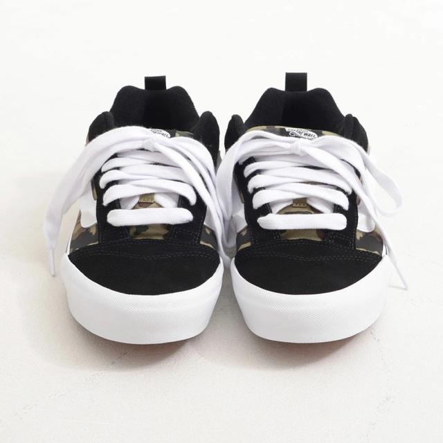 VANS ヴァンズ バンズ スニーカー メンズ ブランド VN000D22YJ7 国内正規品 靴 シューズ Knu Skool ニュースクール カモフラージュ 迷彩柄 ローカット レースアップ レザー ブラック 黒 26.0cm 26.5cm 27.0cm 27.5cm 28.0cm ストリート スケーター 国内正規品 [VN000D22YJ7]