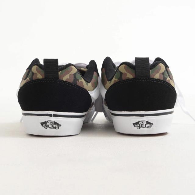 VANS ヴァンズ バンズ スニーカー メンズ ブランド VN000D22YJ7 国内正規品 靴 シューズ Knu Skool ニュースクール カモフラージュ 迷彩柄 ローカット レースアップ レザー ブラック 黒 26.0cm 26.5cm 27.0cm 27.5cm 28.0cm ストリート スケーター 国内正規品 [VN000D22YJ7]