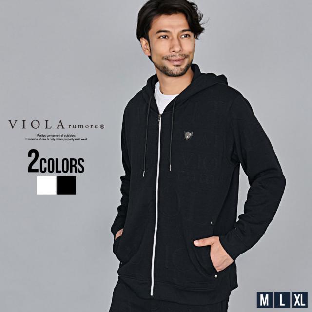 セール価格 SALE ジップパーカー メンズ ジップ パーカー 長袖 総柄 ジャガード ジップアップ ロゴ セットアップ可 ゴルフ ホワイト ブラック 黒 M L XL ヴィオラ ビオラ 大人 ミラノ スポーツ 20代 30代 40代 ユニセックス 男性 男 服 秋 冬 秋冬 秋服 ファッション [Y52128]