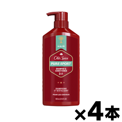 【送料無料!】 オールドスパイス　2in1　ピュアスポーツ 650ml×4本　0012044045961