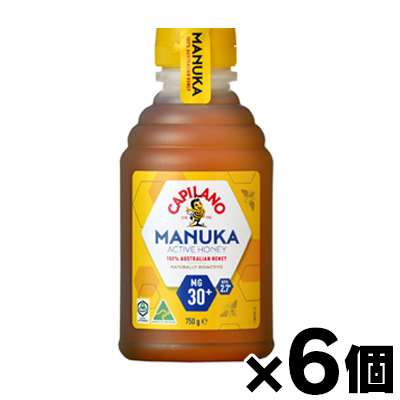 【送料無料!】 カピラーノ アクティブマヌカハニー MG30＋ 750g×6個 (お取り寄せ品)　9300677012841*6