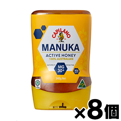 【送料無料!】 明治屋 カピラーノ アクティブマヌカ MG30+ 340g×8個 (お取り寄せ品)　9300677008721*8