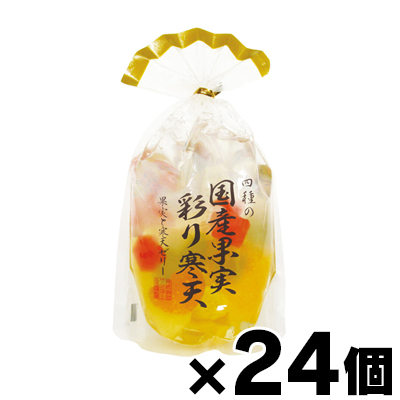 【送料無料】 サンヨー堂 彩り寒天ゼリー　350g×24個　4901605805419*24