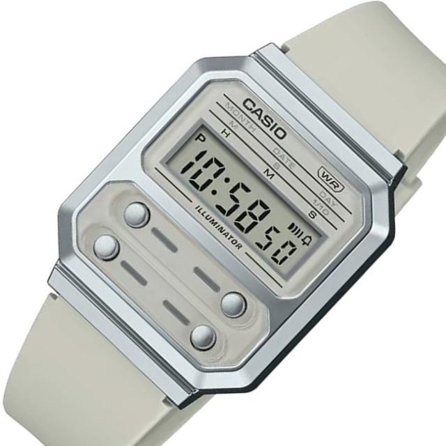 CASIO【カシオ】スタンダード デジタルモデル ボーイズサイズ アイボリーラバーベルト 海外モデル A100WEF-8Aの通販はau PAY マーケット - BRIGHT | au PAY ...