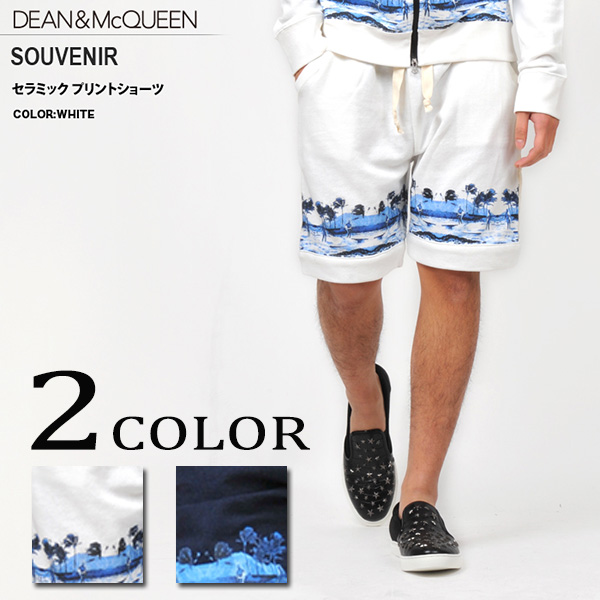 DEAN&McQUUEN(ディーン&マックイーン) セラミックプリントショーツ ハーフパンツ メンズ