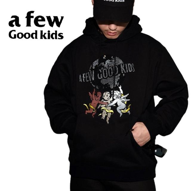 A FEW GOOD KIDS アフューグッドキッズ Angel Rhinestone Hoodie パーカー フーディー ストリート HIPHOP ヒップホップ カジュアル ユニセックス メンズ レディース 天使 AFGK