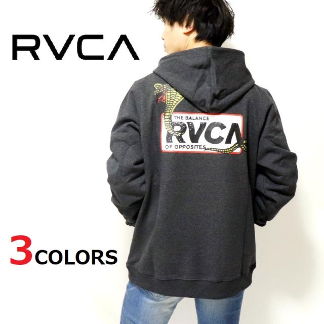 RVCA（ルーカ）プリントパーカー フーディー メンズ レディース ユニセックス カジュアル スポーツ おしゃれ ブランド サーフ M-XL ギフト プレゼント 秋冬 部屋着 ホワイト 白 ブラック 黒 ブルー 青