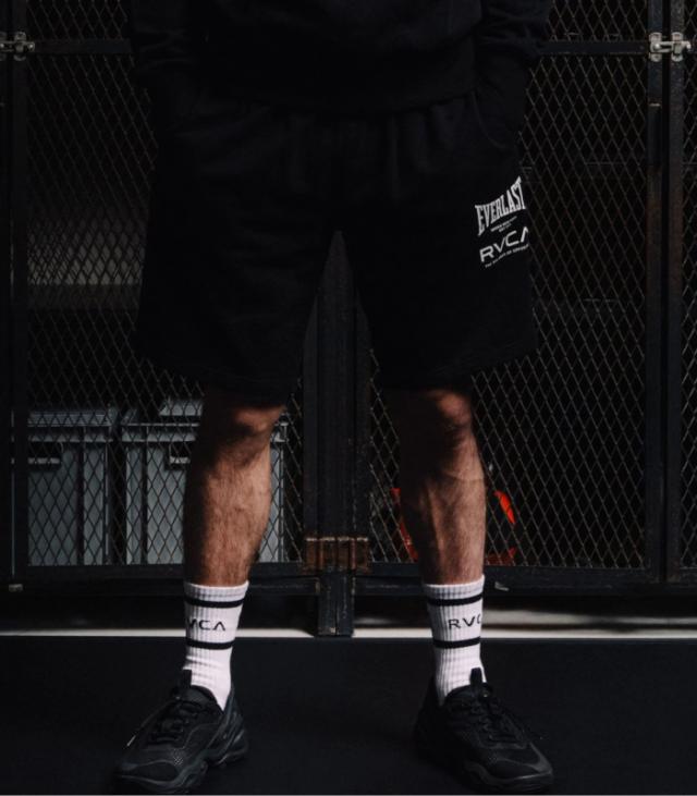 RVCA SPORT ルーカ スポーツ RVCA×EVERLAST SHORTS ショートパンツ メンズ スウェット ハーフパンツ ジャージ 短パン カジュアル ルームウェア