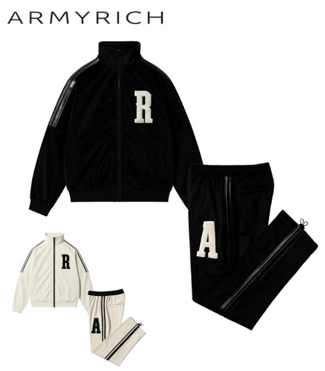 ARMYRICH アーミーリッチ メンズ ベロア セットアップ トラックジャケット 上下セット 男性 ジャージ ルームウェア 部屋着