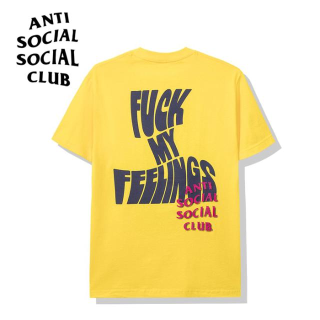Anti Social Social Club アンチソーシャルソーシャルクラブ Chatsworth Yellow Tee メンズ レディース 半袖 Tシャツ ユニセックス プリント ロゴTEE