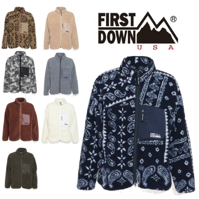 FIRST DOWN【ファーストダウン】TUMBLING BOA BLOUSON ボアブルゾン アウター メンズ レディース ユニセックス タンブリング もこもこ 防寒 秋冬 カジュアル アウトドア ギフト プレゼント