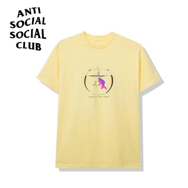 Anti Social Social Club アンチソーシャルソーシャルクラブ Glitter Yellow Tee 半袖 Tシャツ メンズ レディース ユニセックス