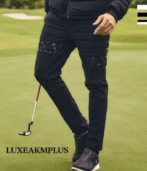 LUXEAKMPLUS リュクスエイケイエムプラス パデッドドッキングパンツ メンズ ウォームパンツ スポーツ ゴルフ GOLF 防寒 おしゃれ ブランド