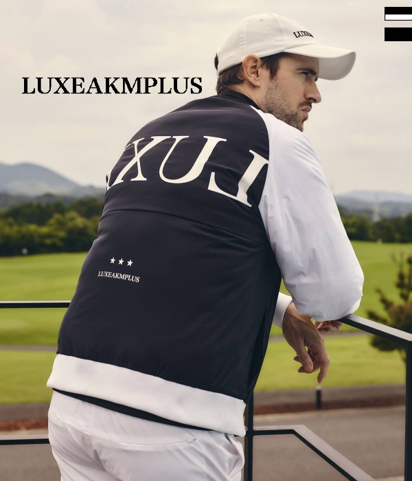 LUXEAKMPLUS リュクスエイケイエムプラス バイカラースニードジャック メンズ ゴルフ GOLF スポーツ ウインドブレーカー ブルゾン 防寒 中綿