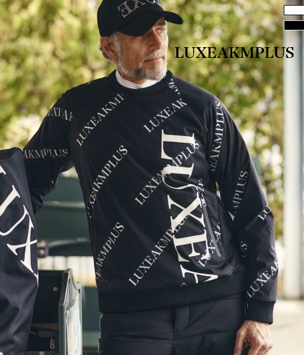 LUXEAKMPLUS リュクスエイケイエムプラス 総柄中綿スニードジャック メンズ ゴルフ GOLF スポーツ ウインドブレーカー ブルゾン 防寒