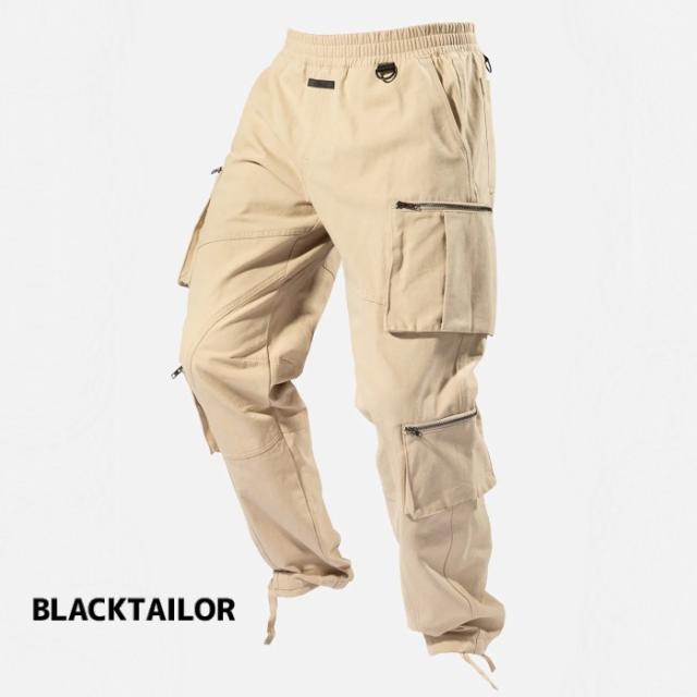 BLACKTAILOR ブラックテイラー N33 CARGO SAND ストリート ヒップホップ  カジュアル カーゴパンツ ワイド ベージュ
