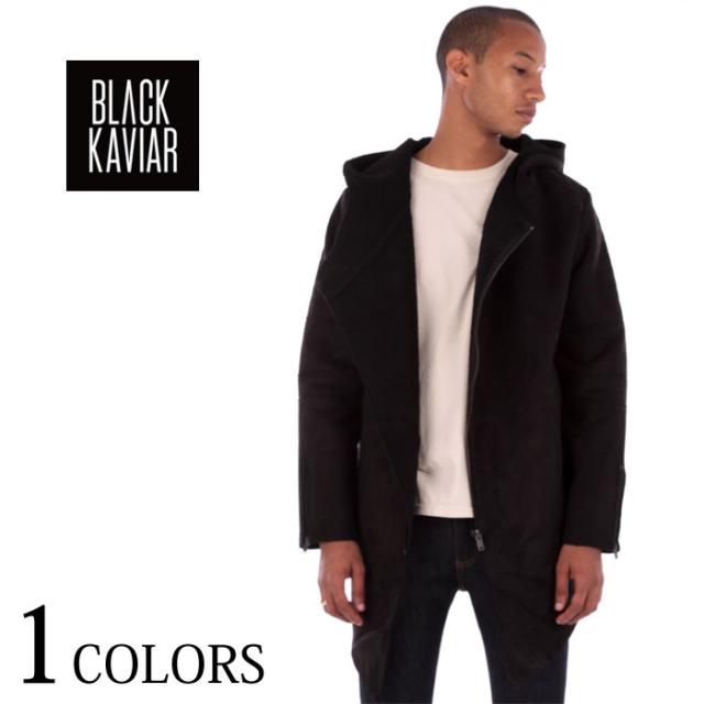 BLACK KAVIAR ブラックキャビア KOPERNI BLACK フェイクムートン ロングコート ロング丈 ジャケット