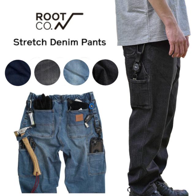 ROOT CO. ルートコー ストレッチデニム ペインターパンツ メンズ ジーンズ ワークパンツ アウトドア カジュアル キャンプ バイク ツーリング