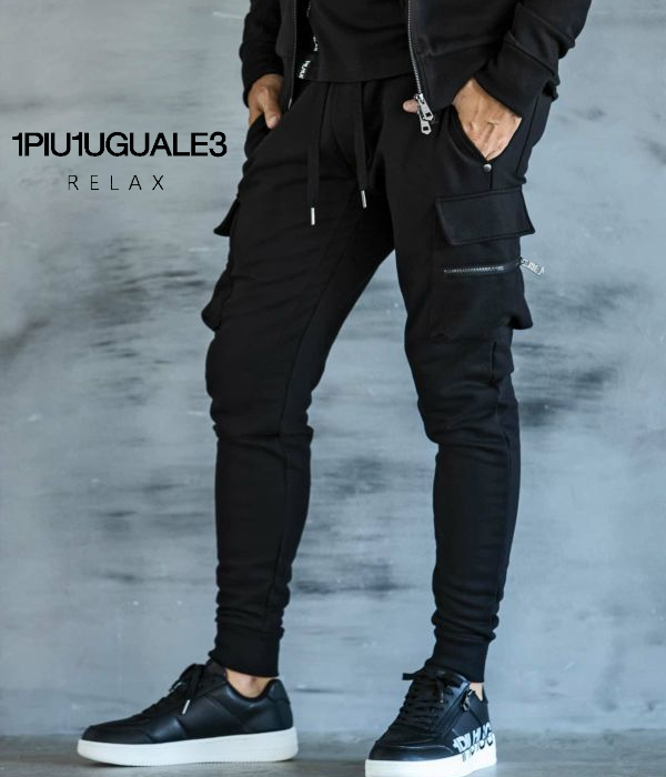 1PIU1UGUALE3 RELAX ウノピゥウノウグァーレトレ リラックス カーゴスウェットパンツ メンズ 男性 カーゴパンツ カジュアル ミリタリー