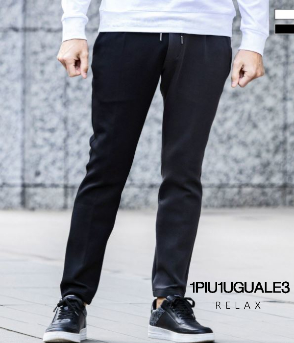 1PIU1UGUALE3 RELAX ウノピゥウノウグァーレトレ リラックス クレイジーカラースラックス メンズ スーツパンツ スリム きれいめ 男性
