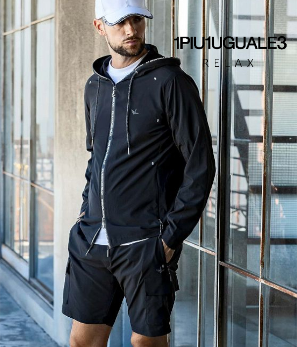 1PIU1UGUALE3 RELAX ウノピゥウノウグァーレトレ リラックス ストレッチセットアップ メンズ 上下セット トレーニングウェア ジャージ ランニング スポーツ