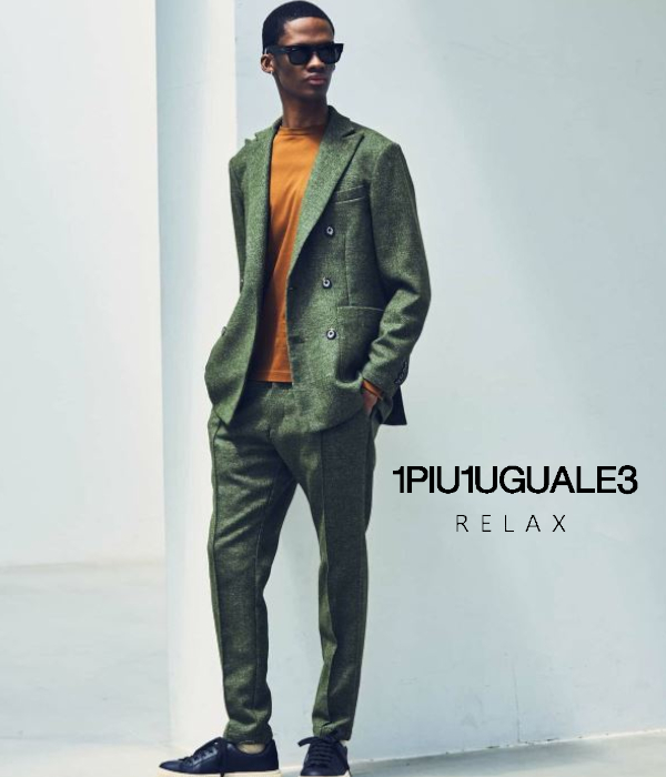 1PIU1UGUALE3 RELAX ウノピゥウノウグァーレトレ リラックス セットアップ メンズ ダブル スーツ 上下セット 大人 きれいめ